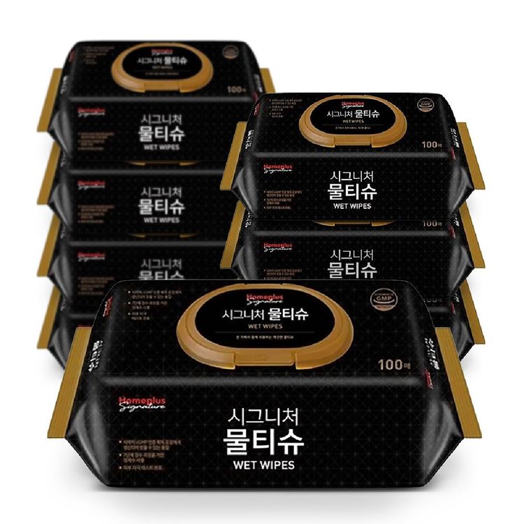 홈플러스 시그니처 물티슈 캡형 100매 X8팩 홈플러스 택배배송