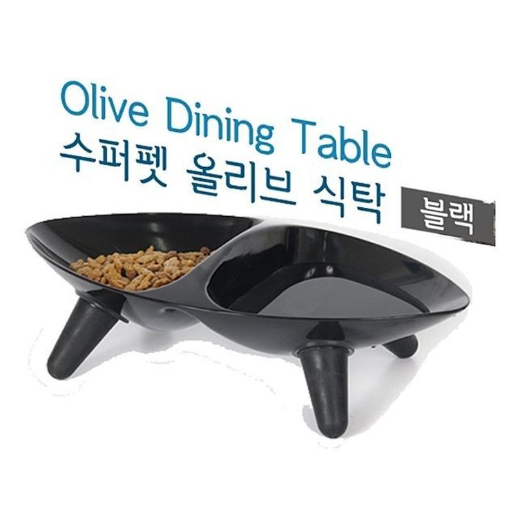 올리브 식탁 블랙 강아지 애견 개 밥 그릇 물 식기 홈플러스 택배배송