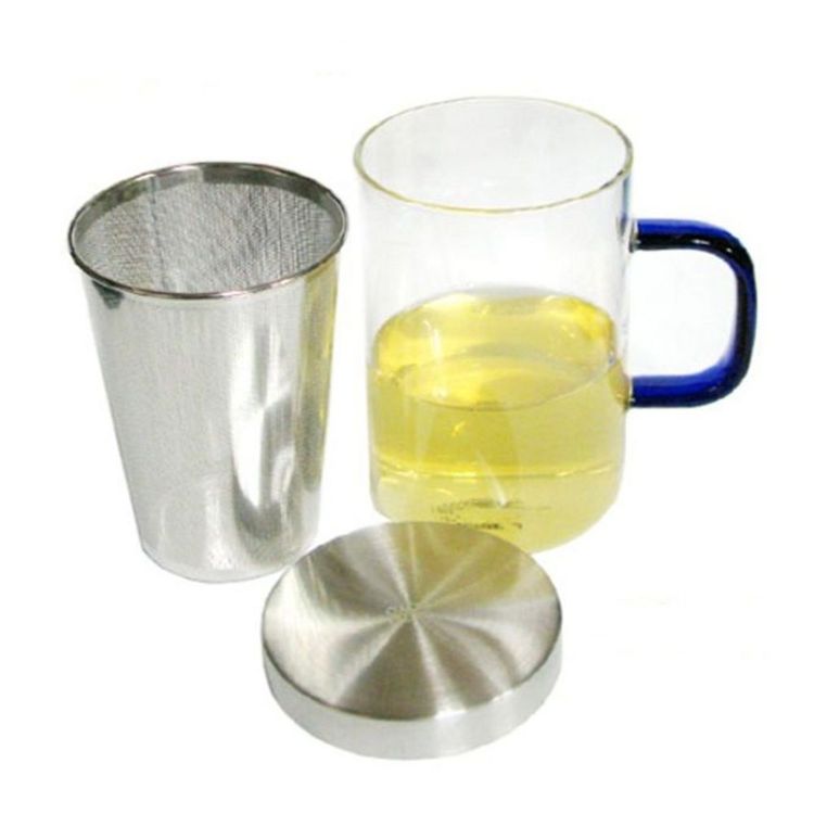 유리컵 머그컵 머그잔 물컵 뚜껑컵 티망 블루 500ml 홈플러스 택배배송