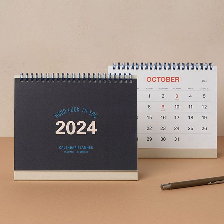 2024년탁상달력 2024 날짜형 탁상달력 플래너 2p 스탠드형 캘린더 홈플러스 택배배송