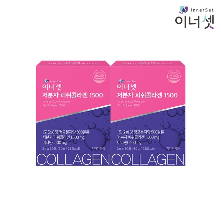 휴온스푸디언스 이너셋 저분자 피쉬콜라겐 1500 2g30포 X 2박스 홈플러스 택배배송