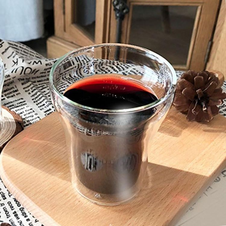 200ml 빈스 이중 유리컵 내열유리컵 에이드잔 홈카페 홈플러스 택배배송