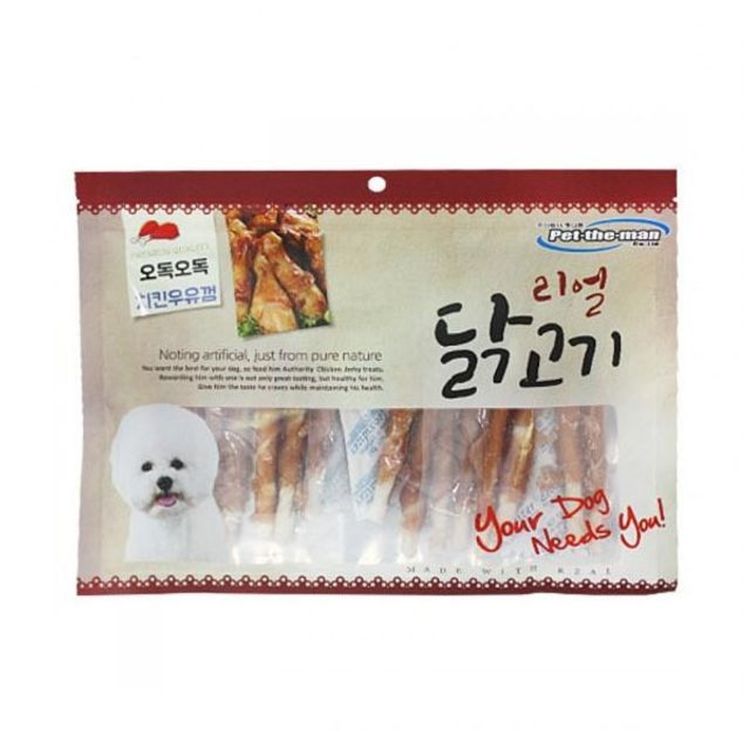 닭고기오독오독 치킨우유껌 300gx5봉 강아지육포 애 홈플러스 택배배송