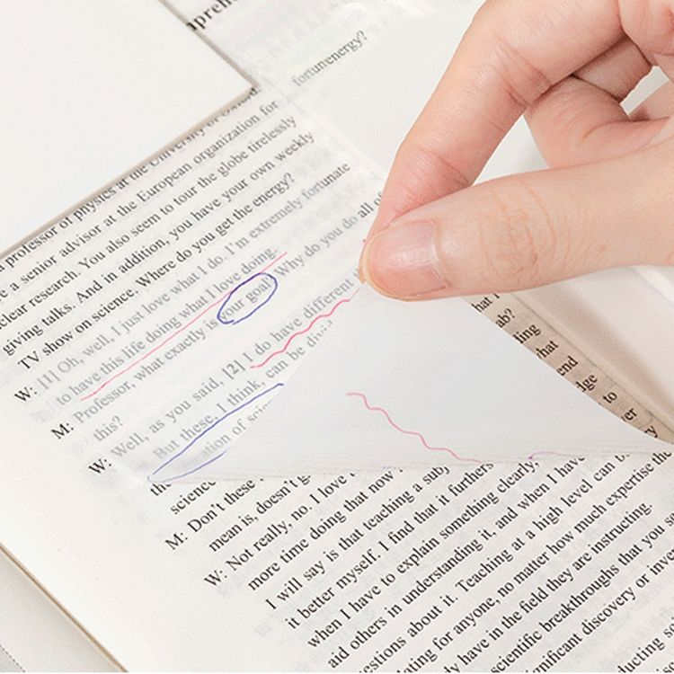 활용만점 반투명 접착메모지 10p세트 필름메모지 홈플러스 택배배송