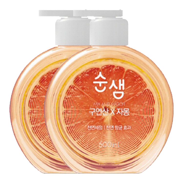 순샘 구연산x자몽 주방세제 용기 500ml X 2개 홈플러스 택배배송