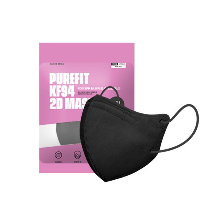 퓨어핏 KF-94 2D 소형 블랙 황사마스크 100매 | 홈플러스 판매자택배