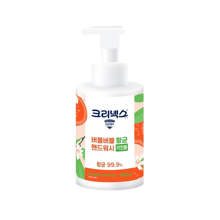 유한킴벌리 크리넥스 버블버블 항균 키친 핸드워시 레드루바브향 500ml 홈플러스