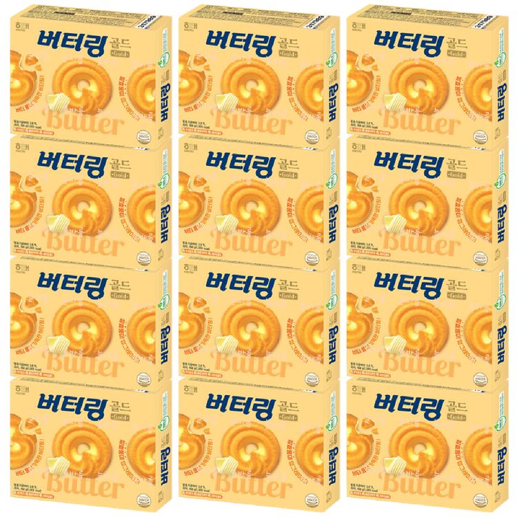 더반 해태제과 버터링 골드194g X 12곽1박스 홈플러스 택배배송