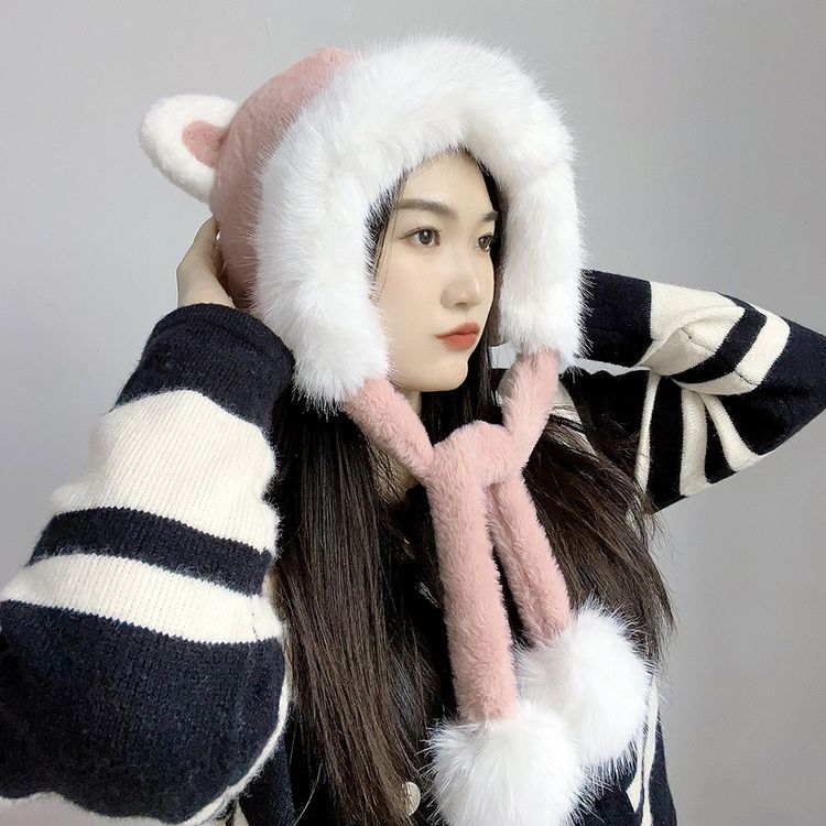 방울방울 곰돌이 귀달이 모자 귀덮개모자 트래퍼햇 홈플러스 택배배송