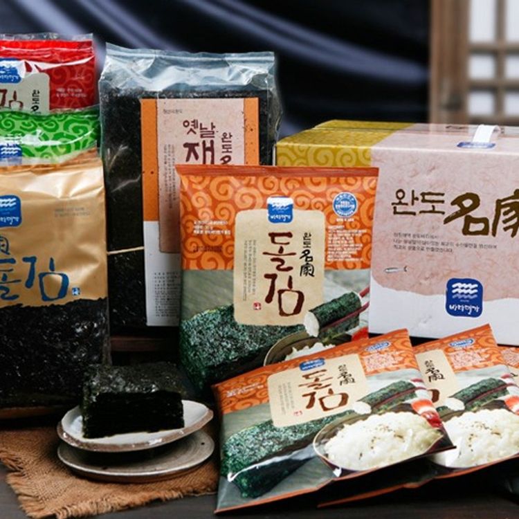 완도명가 귀한김선물세트지주식재래김100장지주식돌김100장지주식돌김구이김8매x5봉파래 홈플러스 택배배송