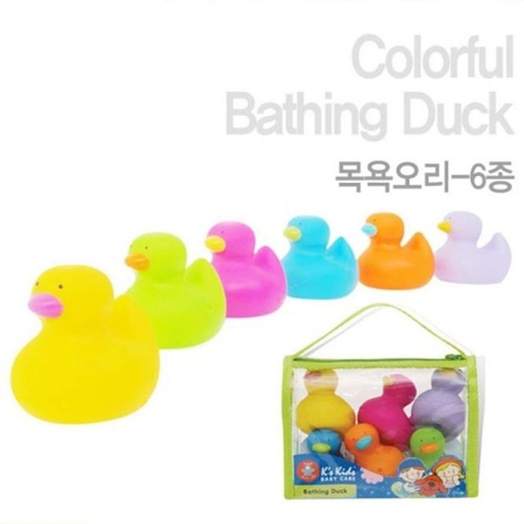 목욕장난감 물놀이 색깔인지 목욕 오리6종세트 홈플러스 택배배송