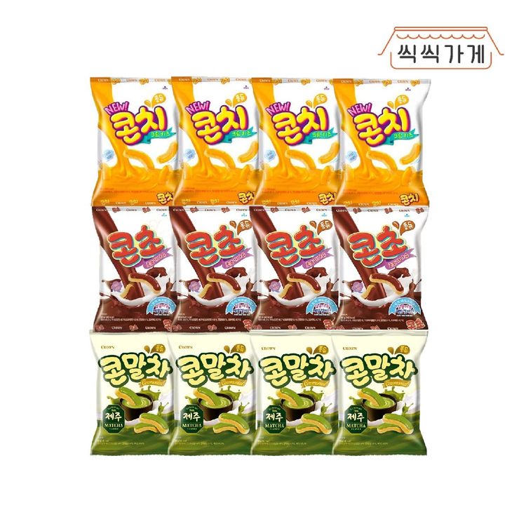 씩씩가게 콘치 콘초 콘말차 4개씩 홈플러스 택배배송