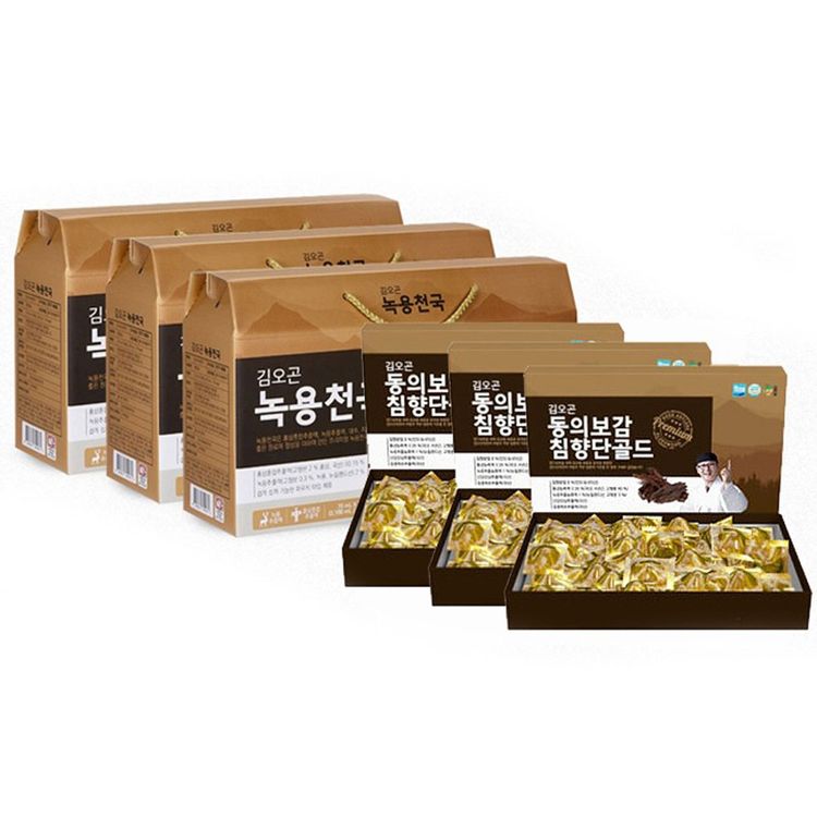 New 김오곤 녹용천국 2박스 60포동의보감침향단 골드60환홍삼 녹용 침향 홈플러스 택배배송