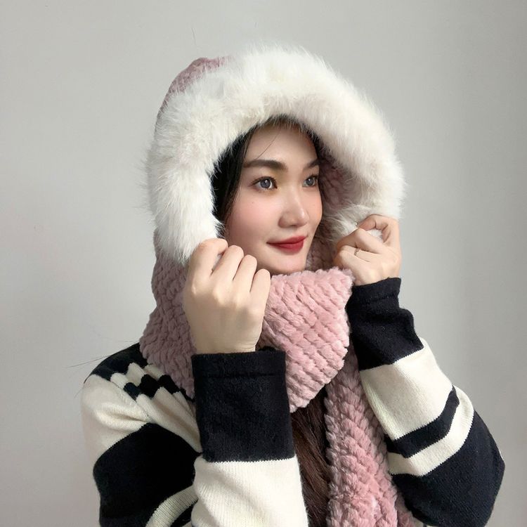 포근하루 일체형 후드 머플러 장갑목도리 홈플러스 택배배송