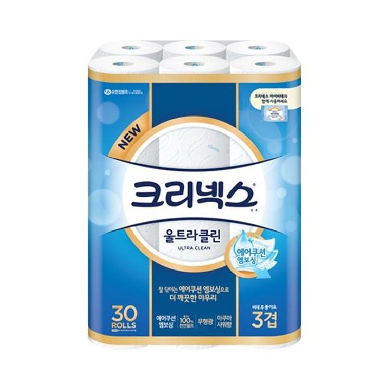 크리넥스 울트라클린 롤휴지 25mx30롤 1f 홈플러스 택배배송