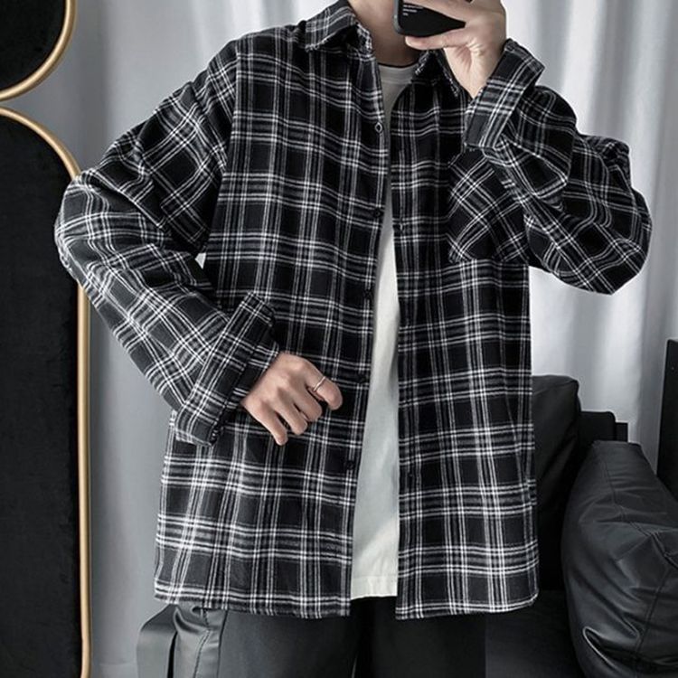 블랙 색상 남성 캐주얼 데일리 패션 카라 셔츠 남방 홈플러스 택배배송