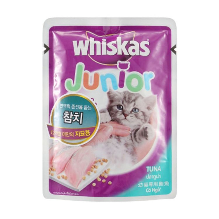 고양이 위스카스 주니어 참치 85g 1p 파우치 반려묘 홈플러스 택배배송