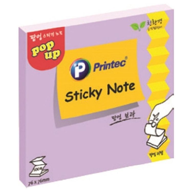 스티키노트 팝업 리필 보라 76x76 12개입 점착 홈플러스 택배배송