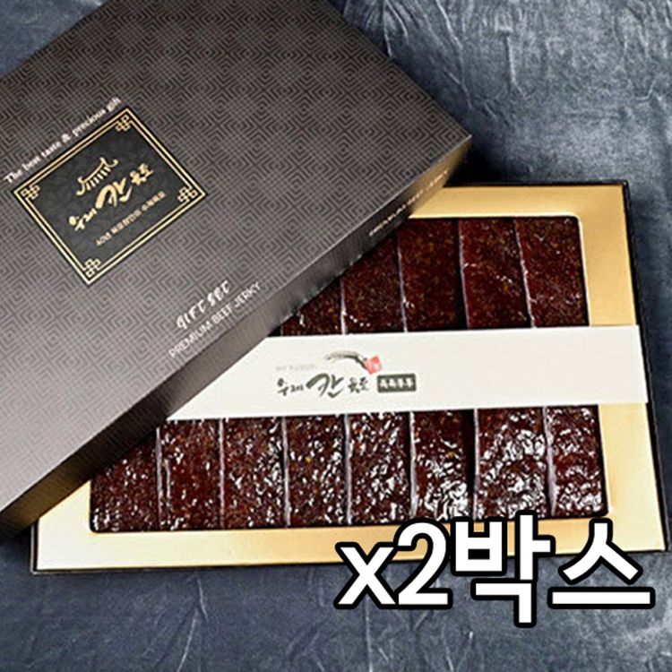 칸육포 촉촉통통 수제 쇠고기 육포 선물세트 480g 2박스60g X 총 16팩 홈플러스 택배배송