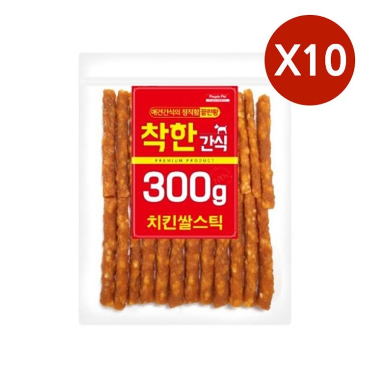 애견간식 신선 치킨 쌀스틱 300g 10p 강아지 육포 영양간식 홈플러스 택배배송