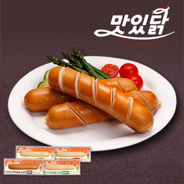 맛있닭 닭가슴살 소시지 혼합 100gx11팩훈제3할라피뇨3현미3견과2 홈플러스 택배배송