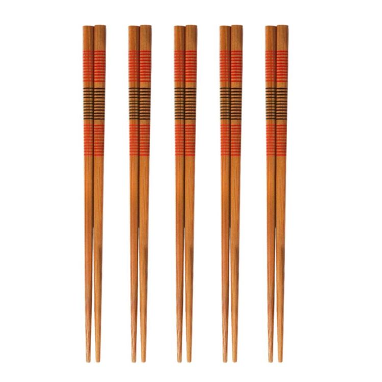 대나무 젓가락 줄무늬 24cm 5p 세트 일식 요리 저분 홈플러스 택배배송