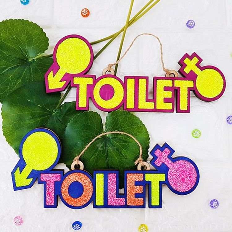 Diy 실용적인 N71134e4497 클레이 우드 레터링 Toilet 만들기 1인세트 홈플러스 택배배송