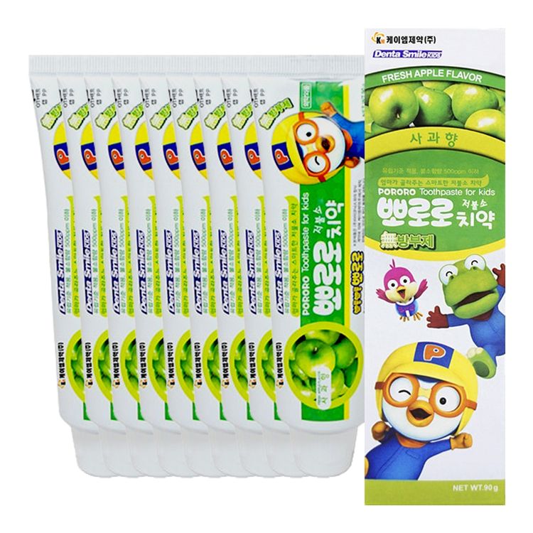 뽀로로 치약 사과향 90g X 9개 홈플러스 택배배송