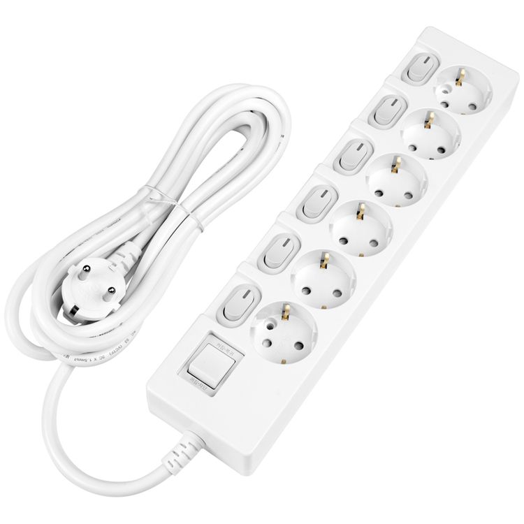 홈365 국산 개별스위치 멀티콘센트 6구 3m / 16A 개별멀티탭 | 홈플러스 택배배송