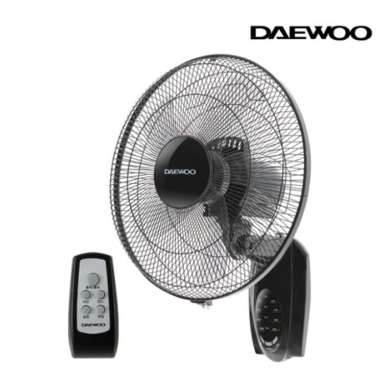 Daewoo 대우 벽걸이 리모컨 선풍기 블랙 Def Rw160ea 홈플러스 택배배송