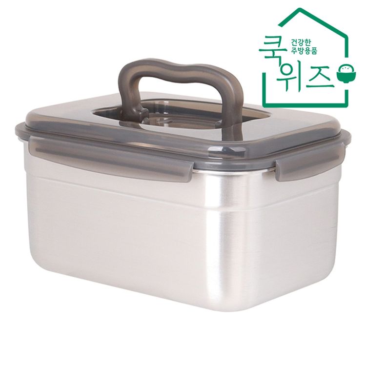 쿡위즈 스텐레스 밀폐용기 핸디김치통 36리터 블랙 홈플러스 택배배송