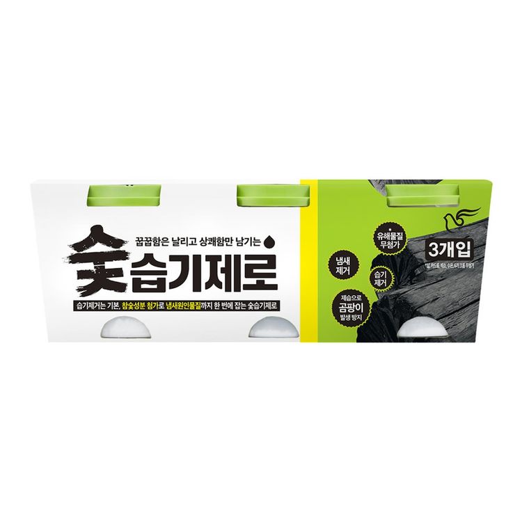 피죤 숯습기제로 제습제 3입 홈플러스