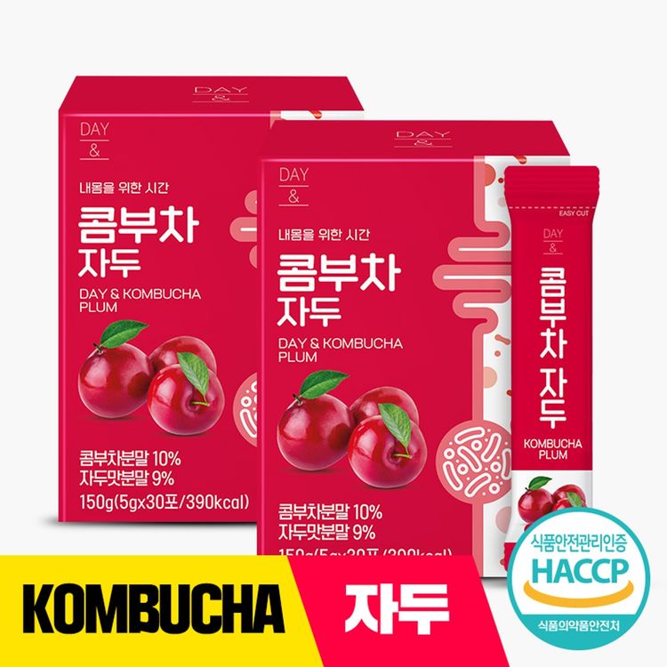 참앤들황토농원 데이앤 콤부차 자두 30포 2박스 홈플러스 택배배송