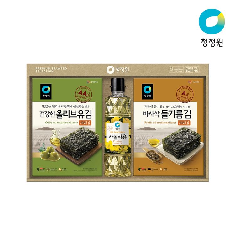 2024 설 선물세트 청정원 재래김 고급유 혼합2호 홈플러스 택배배송