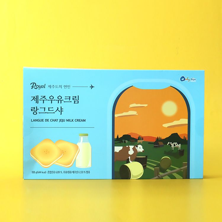 제주우유크림 랑그드샤 제주도 기념품 12개입 홈플러스 택배배송
