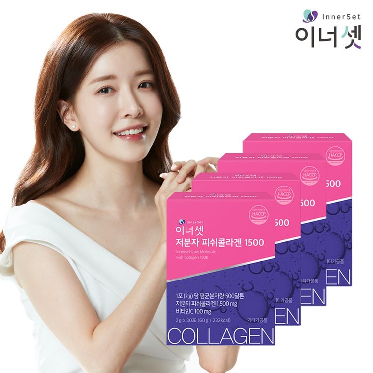 휴온스푸디언스 이너셋 저분자 피쉬콜라겐 1500 2g30포 X 4박스 홈플러스 택배배송