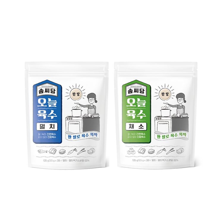솜씨당 오늘육수 멸치육수35g X30개입채소육수35g X30개입 홈플러스 판매자택배