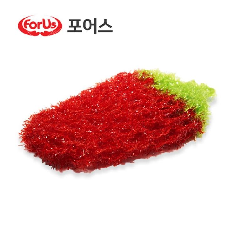 포어스 고급 아크릴 수세미 딸기 수세미 다용도 주방 홈플러스 택배배송
