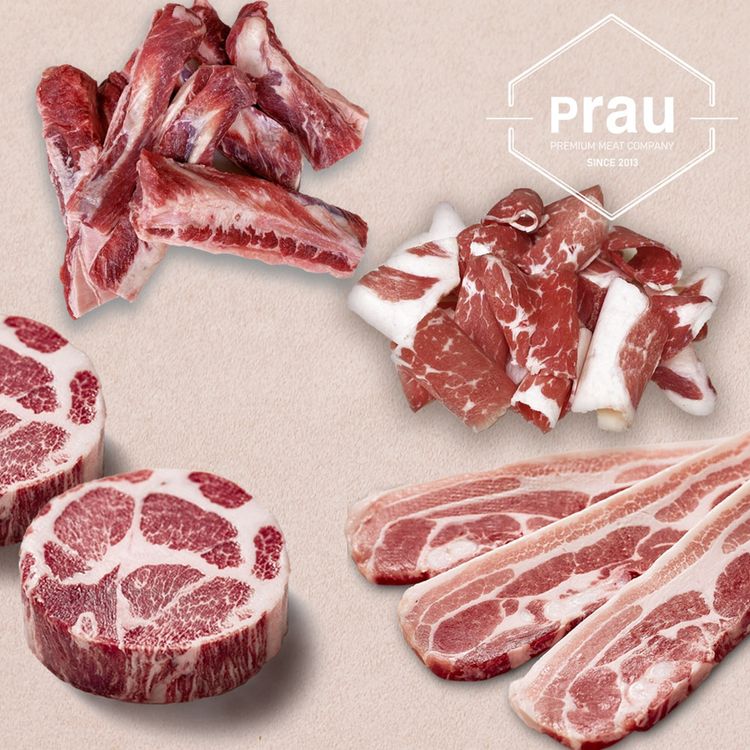 홈플러스에서만 고기 4종 맛보기 갈비살 차돌박이 삼겹살 돈목살 각 100g 홈플러스 택배배송