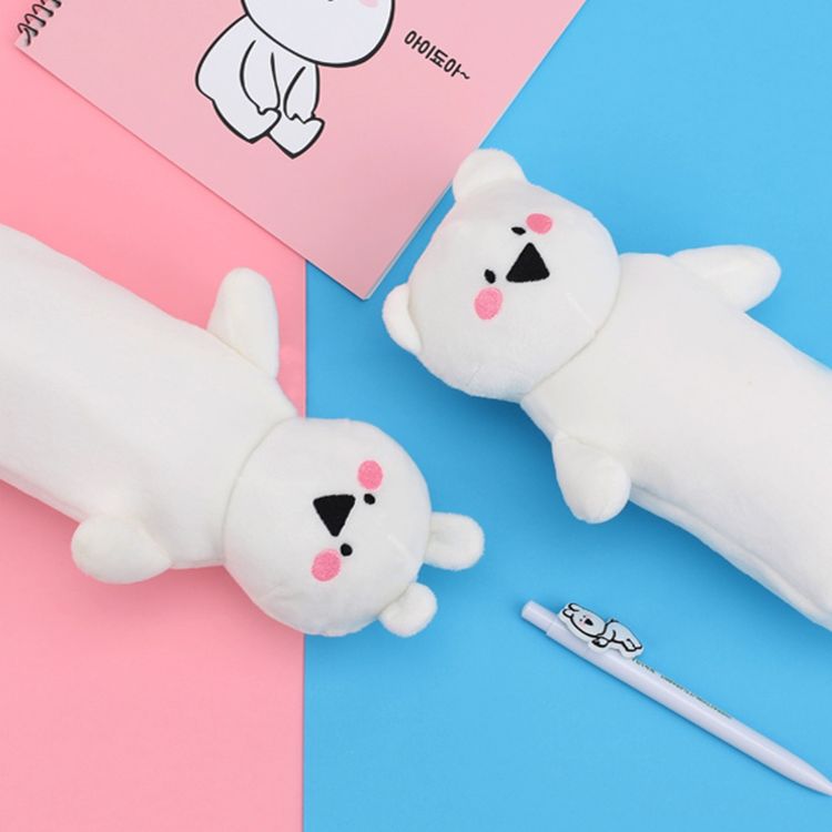 오버액션 인형 펜슬파우치 1p 필기구 캐릭터 초등학생 인형필통 봉제 문구 학용품 입학 단체 홈플러스 택배배송