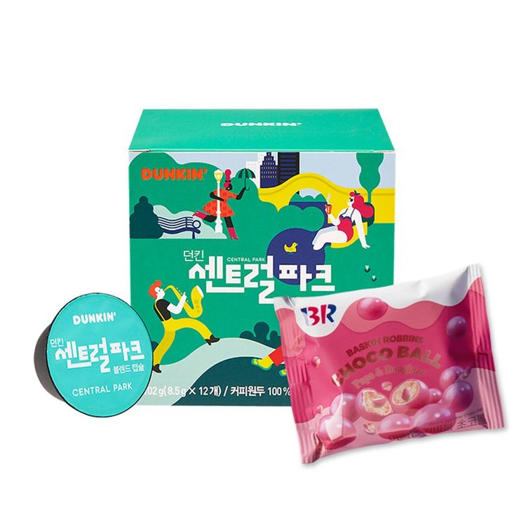 던킨 센트럴파크 캡슐커피 12개입돌체구스토배라 아빠는 딸바봉 초코볼 12개1박스 홈플러스 택배배송