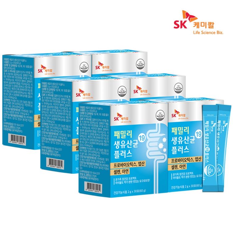 Sk케미칼 패밀리 생유산균19 플러스 30포x6개6개월 홈플러스 택배배송