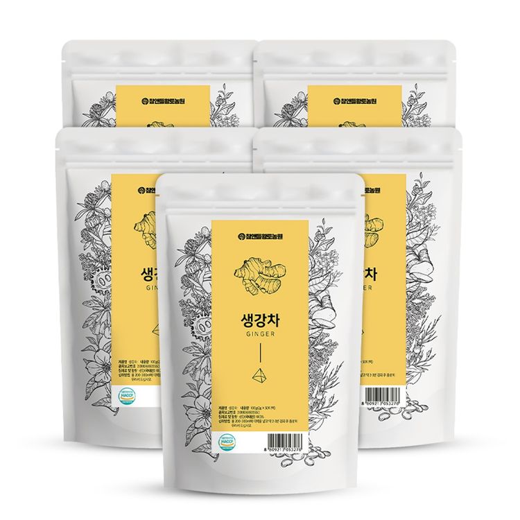 참앤들황토농원 국산 생강차 티백 2gx50개입 5봉 홈플러스 택배배송