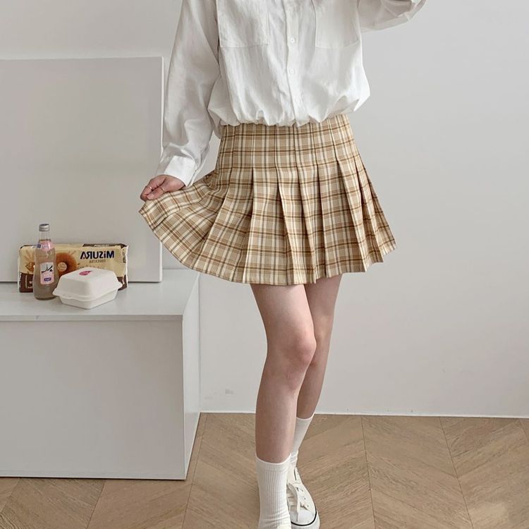여자 테니스치마 플리츠 체크 스판 미니스커트 | 홈플러스 택배배송