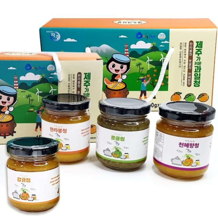 제주 과일청 4종 병당150g 한라봉풋귤천혜향감귤 홈플러스 택배배송
