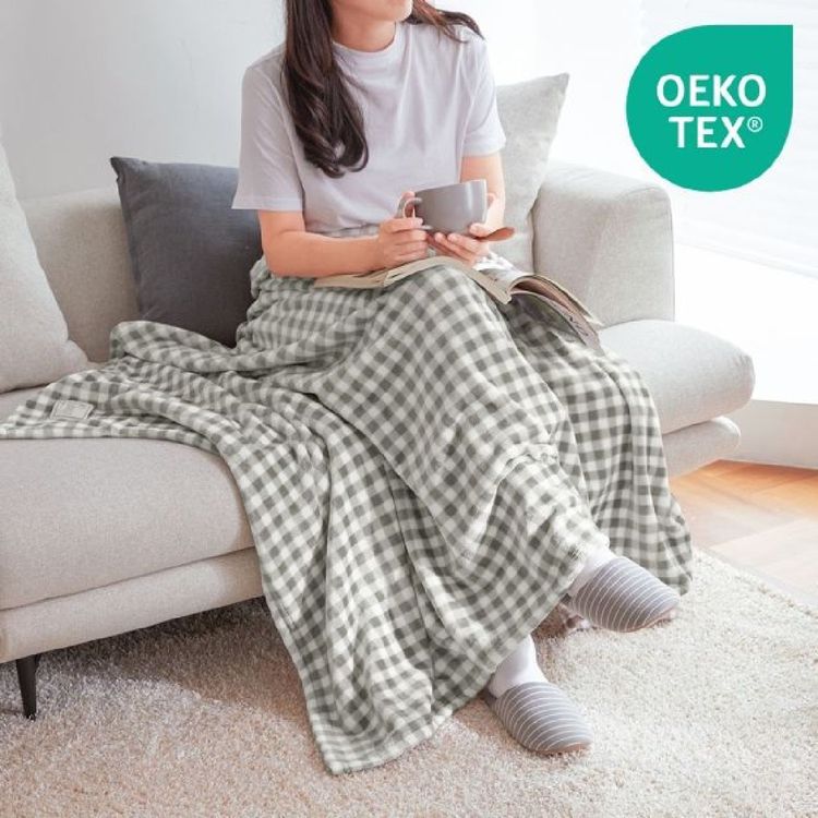 라이크홈 포근포근 극세사 무릎 담요 소형 앤덤그레이 홈플러스 택배배송