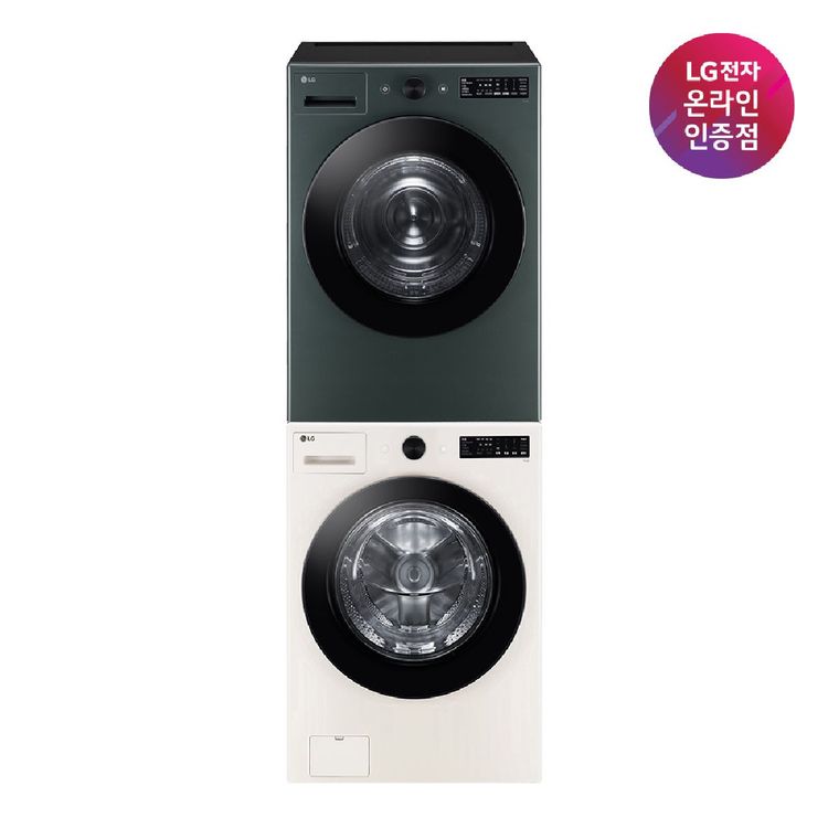 [LG전자공식인증점] 트롬 세트 FG21EN+RG19GN (드럼세탁기+건조기+스태킹키트) | 홈플러스 택배배송
