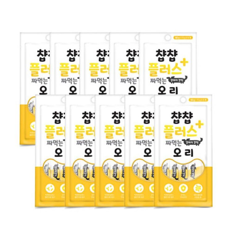 찹찹플러스 짜먹는 오리맛 반려견 츄르 10개묶음 홈플러스 택배배송
