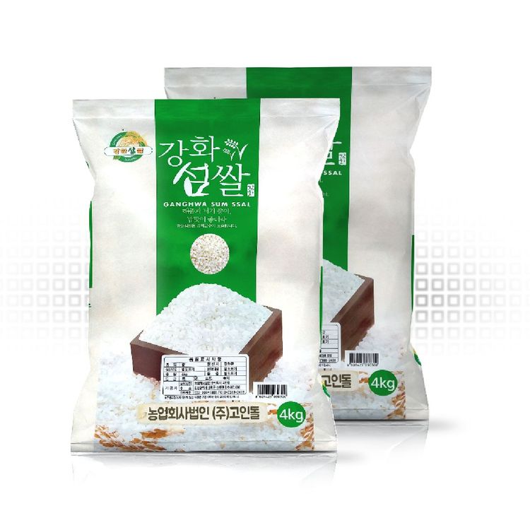 24년 햅쌀강화섬쌀 백미 8kg4kg4kg고인돌쌀 8kg 홈플러스 택배배송