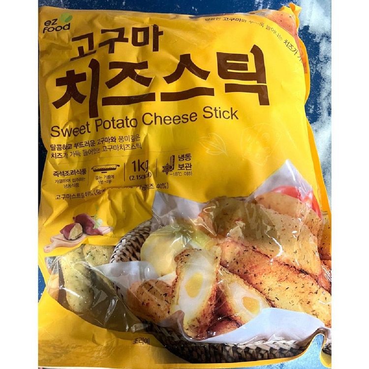 로젠 고구마 치즈 스틱 1kg 치즈스틱간식 치즈스틱튀김 치즈스틱 고구마치즈스틱튀김 치즈간식 홈플러스 택배배송